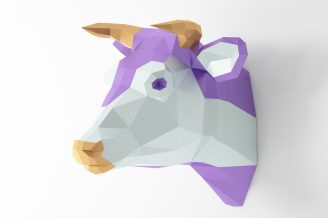 Cow Head Wall Sculpture - LACRAFTA