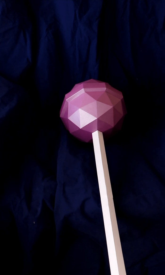 Lollipop Paper Low Poly PDF Template - LACRAFTA