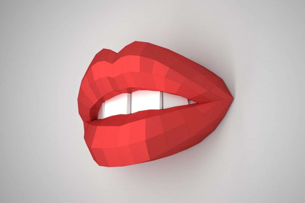 Lips Sculpture - LACRAFTA