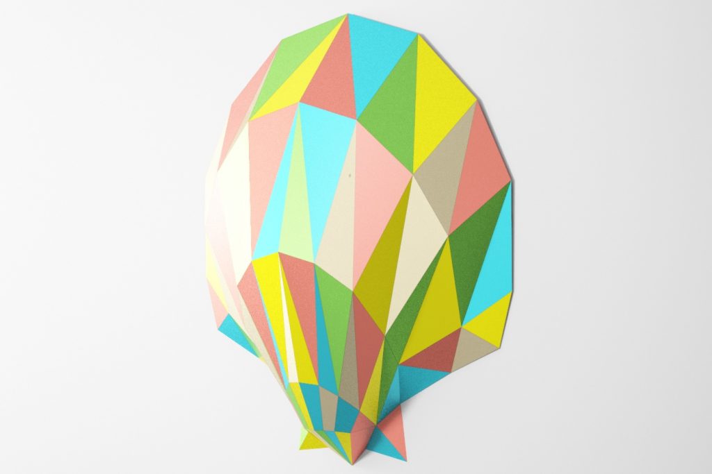 Shell Wall Decor Free Papercraft models, For Gluing With Mirror Plastic ...