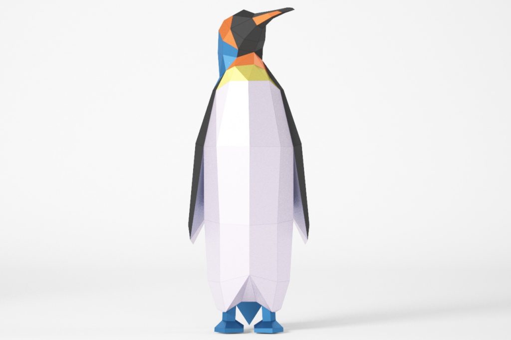 Emperor penguin (Design 2) PDF template - LACRAFTA