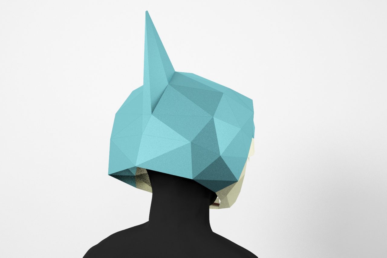 Shark mask PDF template - LACRAFTA