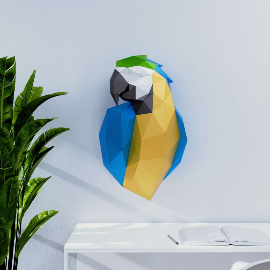 Parrot Wall Sculpture - LACRAFTA