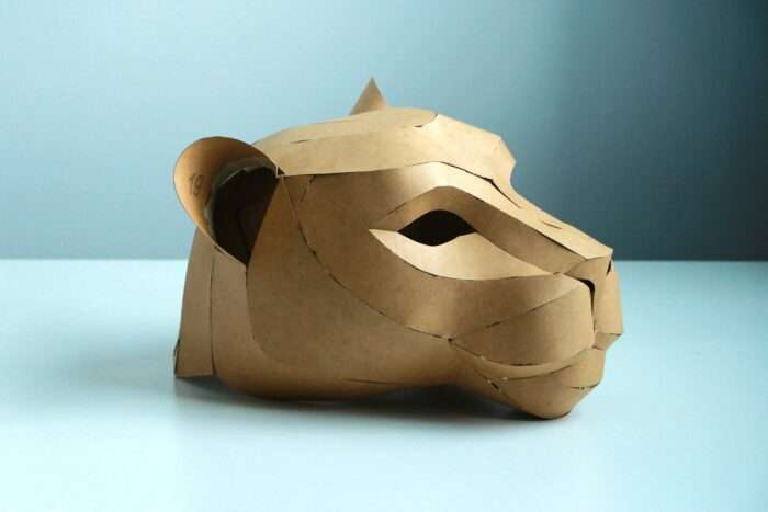 Panther Mask Template, EVA Foam and Cardboard, Cosplay - LACRAFTA