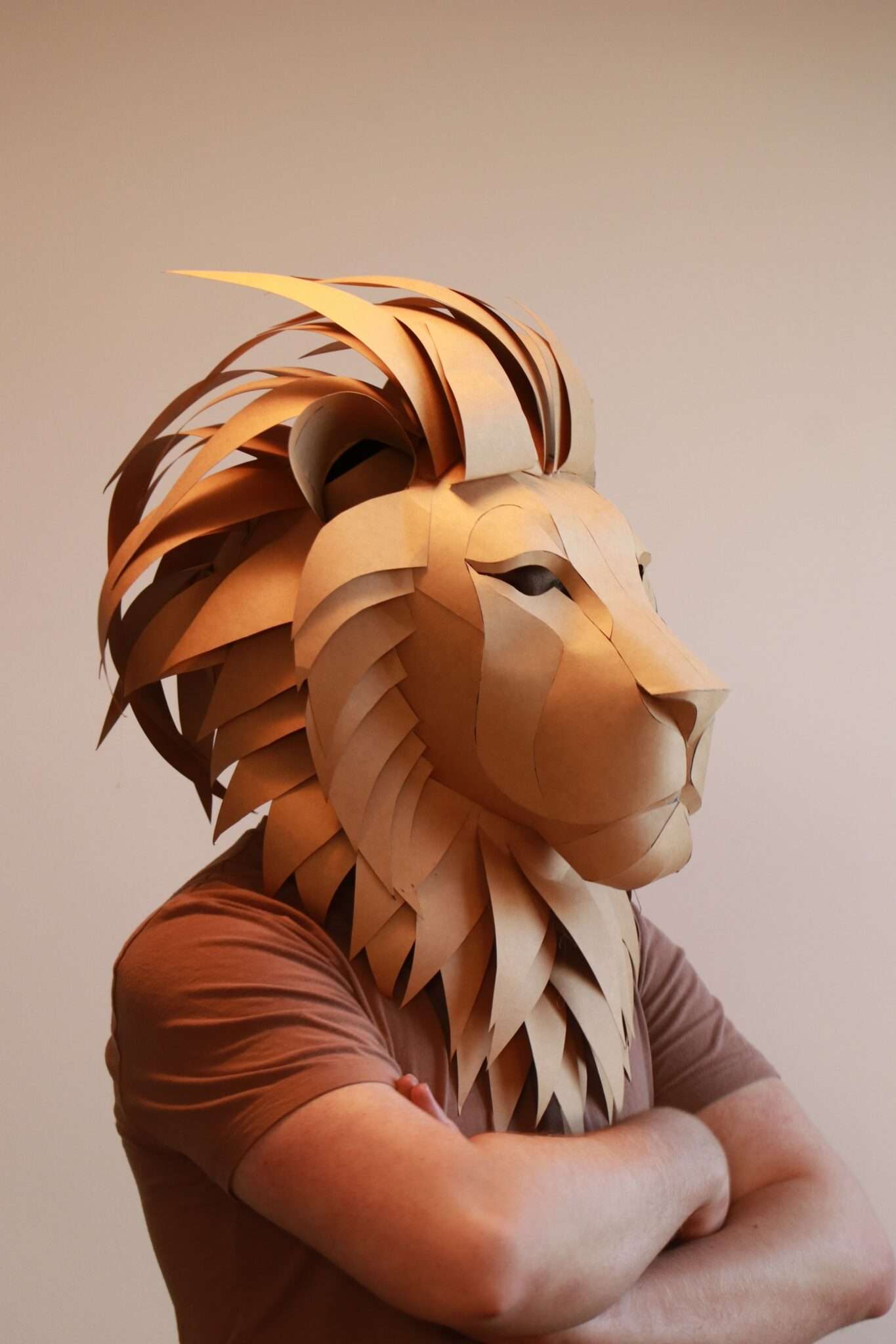 Lion Mask Template – EVA Foam & Cardboard, DIY Cosplay, Customizable ...
