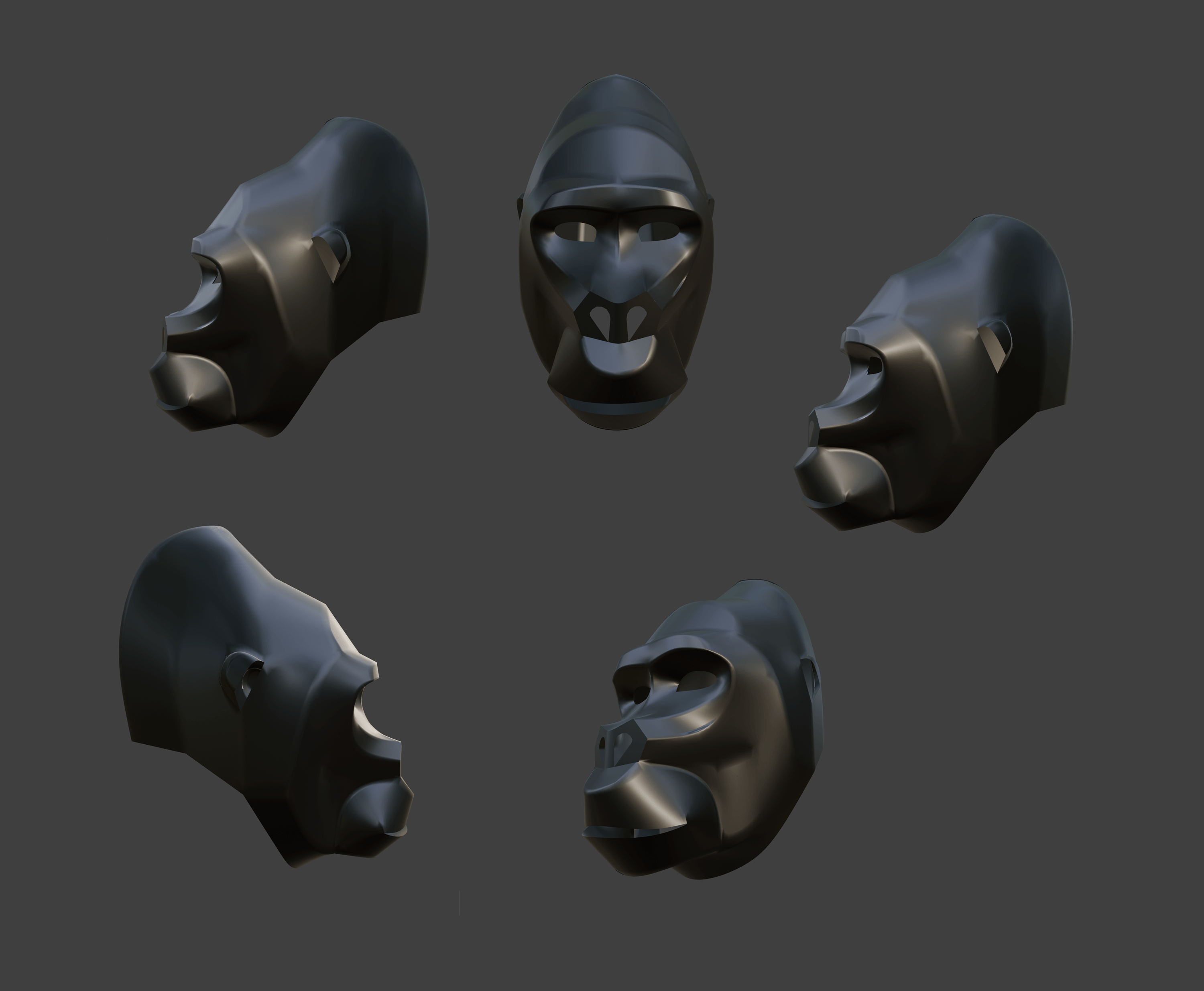 Gorilla Mask (Papercraft & EVA Foam) - LACRAFTA