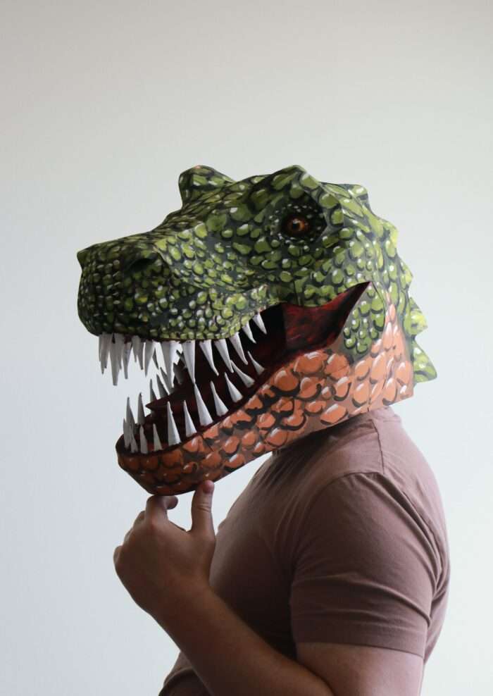 T-Rex Mask Template – DIY EVA Foam & Cardboard Pattern for Cosplay ...