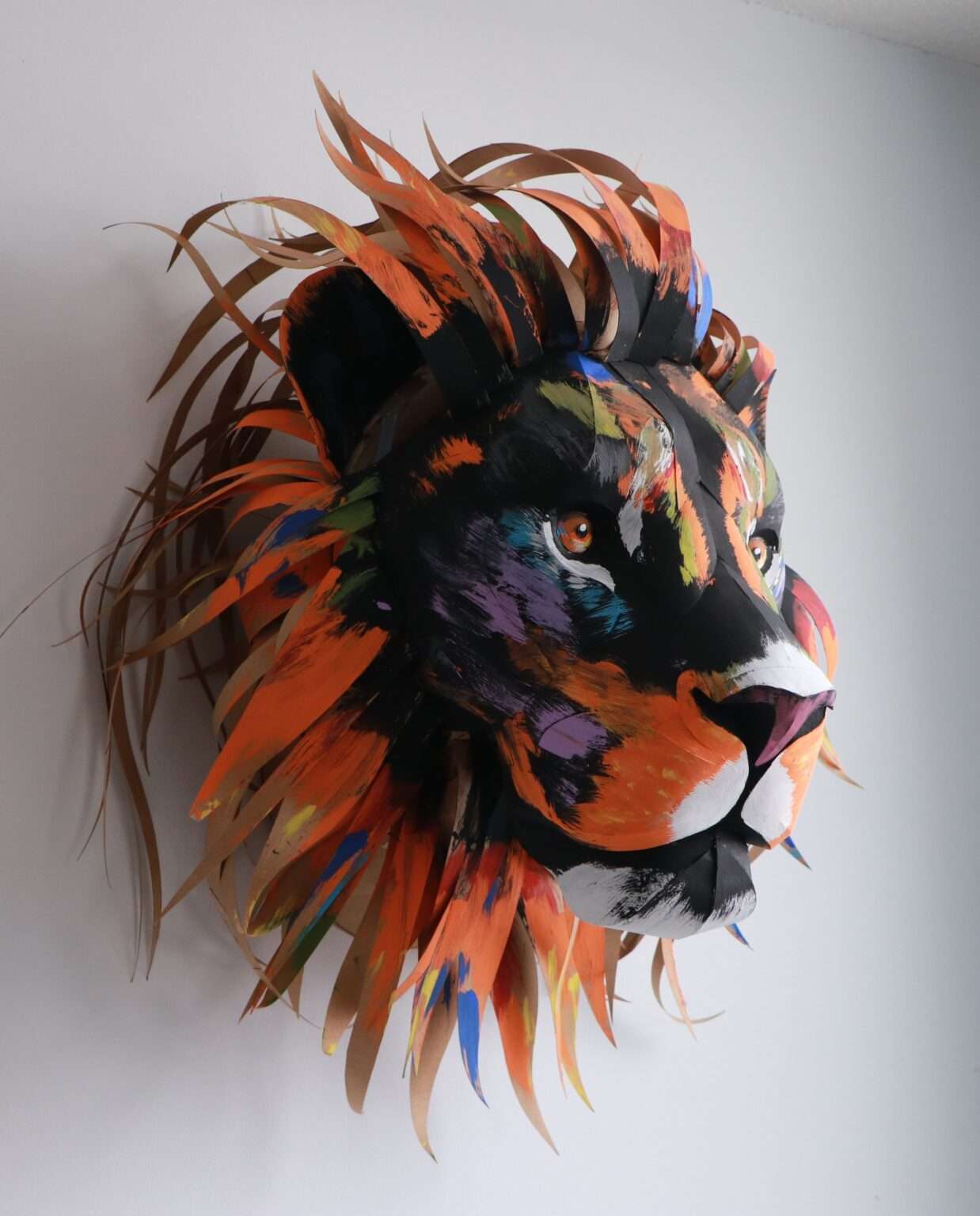 Lion Head Wall Sculpture - LACRAFTA