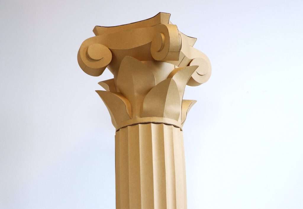 Greek Column Set (Papercraft Template) - LACRAFTA
